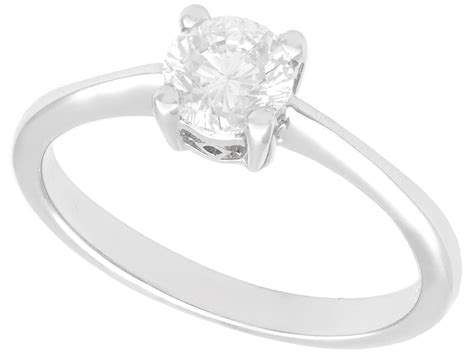 Neo Victorian Solitaire White Gold Diamond Engagement Ring For Sale At 1stdibs