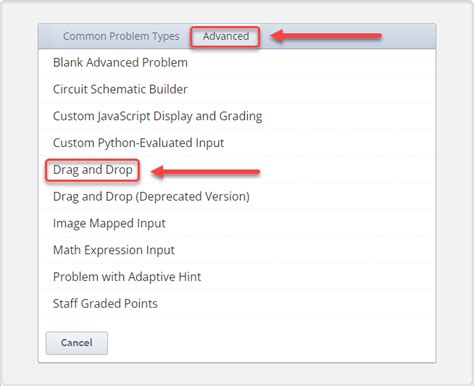 Create A Drag And Drop Problem Question Original ELearning University Of Queensland