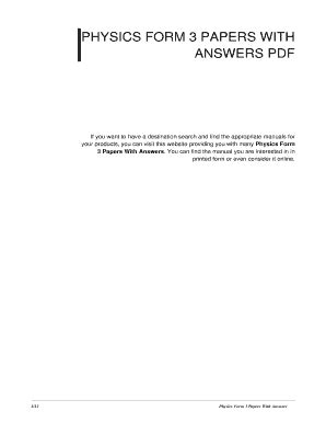 Fillable Online Wesyoakam Physics Form Papers With Answers Wesyoakamnet Fax Email Print