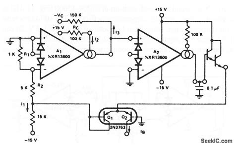 Logarithmic Current Source Power Supply Circuit Circuit Diagram