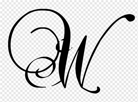Fancy Cursive W