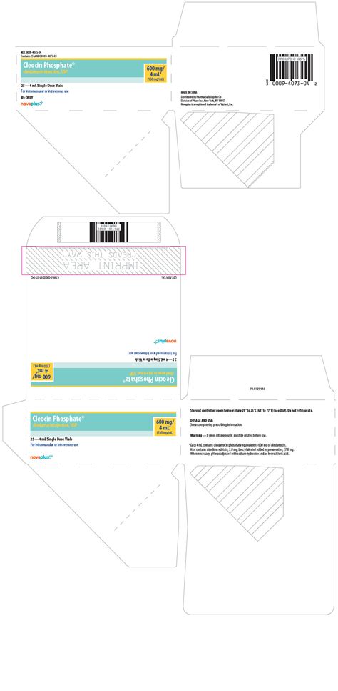 Product Images Cleocin Phosphate Photos Packaging Labels And Appearance