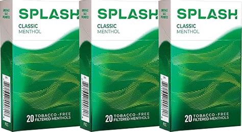 Splash By Djarum Herbal Cigarettes Classic Menthol Tobacco And Nicotine Free 3