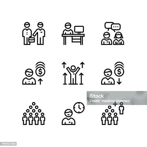 기업 들 회의 웹 및 모바일 디자인에 대 한 팀 작업 벡터 간단한 아이콘 팩 3 경영자에 대한 스톡 벡터 아트 및 기타 이미지 경영자 군중 금융 Istock