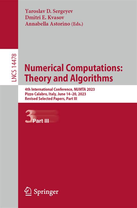 Front Matter Numerical Computations Theory And Algorithms