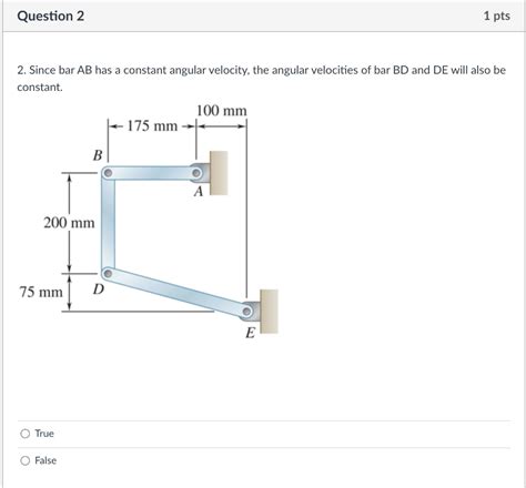Solved Question Pts Since Bar AB Has A Constant Chegg