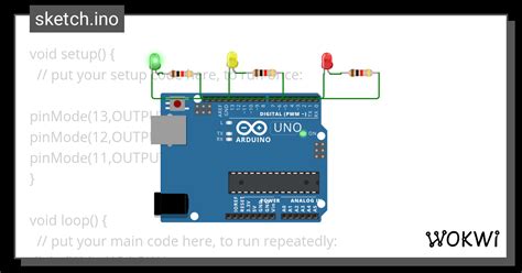 Traffic Light 🚦🚦 Wokwi Esp32 Stm32 Arduino Simulator