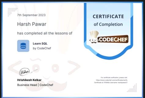 Harsh Pawar On Linkedin Sql Codechef Learningjourney Databasemanagement Dataskills