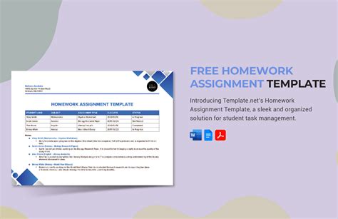 editable assignment templates in pdf to download