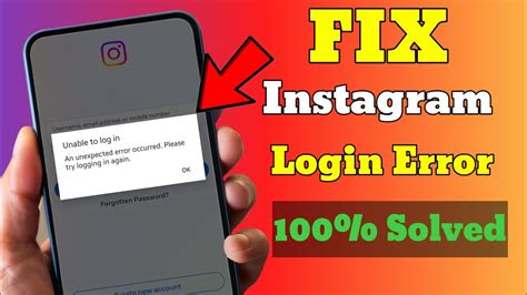 Instagram Login Problem Today Instagram Login Unexpected Error Occurred Instagram Login