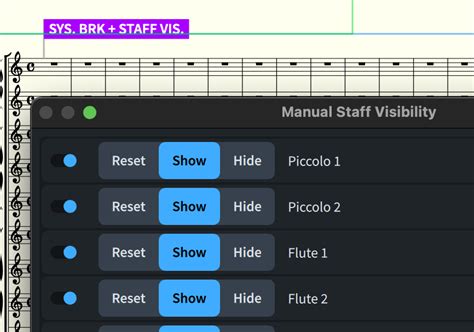 Flow Relative Hide Empty Staves After The First System Dorico