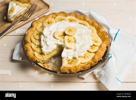 Banana Cream Pie Stock Photo Alamy Banana Cream Pie Stock Photo Alamy