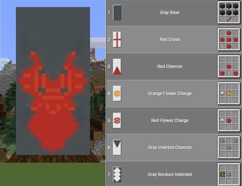 How To Make A Dragon Banner In Minecraft Dragon Banner Minecraft