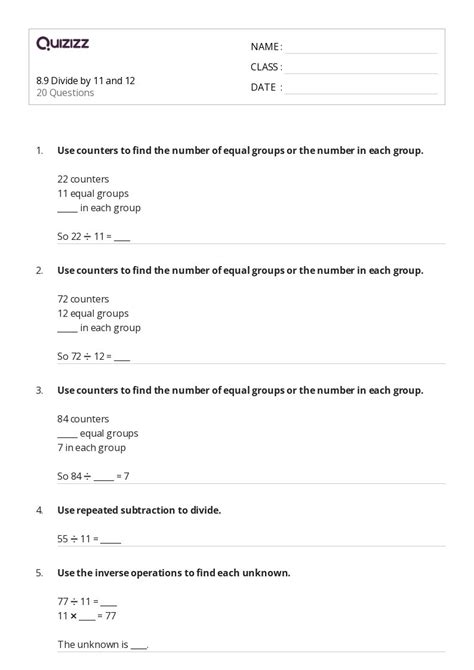 50 Subtraction And Inverse Operations Worksheets For 3rd Year On