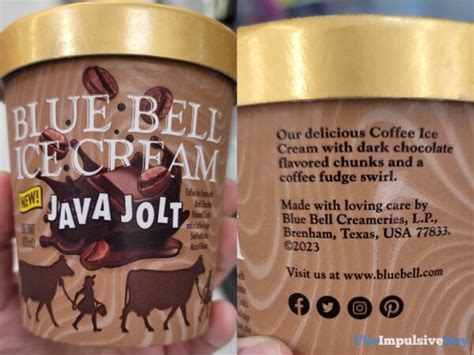 SPOTTED Blue Bell Java Jolt Ice Cream