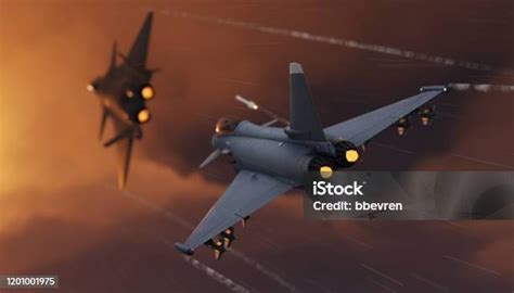 유로 파이터 제트 전투기 추격과 중국 스텔스 제트 항공기 3d 렌더링에 발사 중국에 대한 스톡 사진 및 기타 이미지 중국 미사일 전투기 Istock