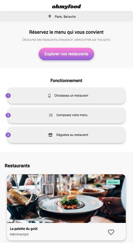 Jessie Peinoit Sur Linkedin Openclassrooms Html Css Ohmyfood Sass Developpementweb 21