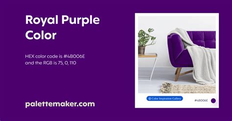 Royal Purple Color Hex 4b006e Meaning And Live Previews Palettemaker