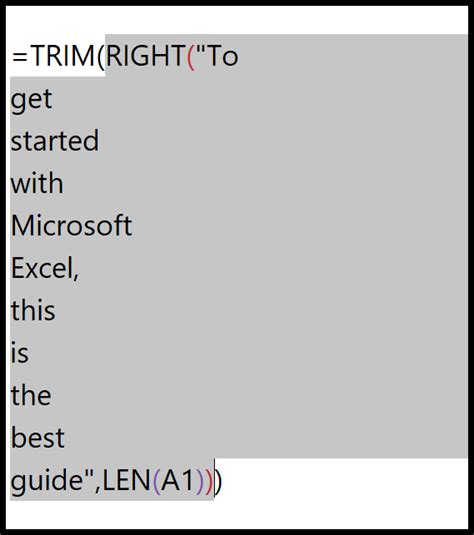Extract Last Word From A Cell Excel Formula