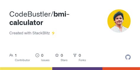 Github Codebustlerbmi Calculator Created With Stackblitz ⚡️