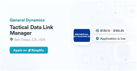 Tactical Data Link Manager General Dynamics Simplify Jobs