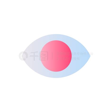 Ui网页ui 眼睛平面渐变双色 Ui 图标。人体的一部分。感知器官。视觉系统。简单的填充象形图。移动应用程序的 Gui、ux 设计。矢量隔离