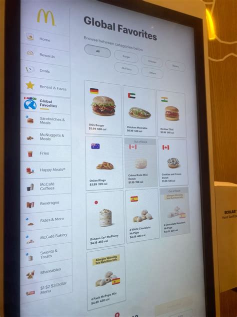 Mcdonalds Global Menu Chicago Mcdonalds Us Travel