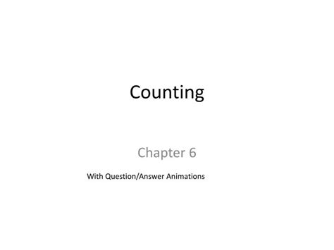 PPT Counting PowerPoint Presentation Free Download ID 3694553