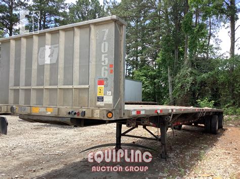 2000 Utility 48ft X 102 Flatbed Trailer Online Auctions