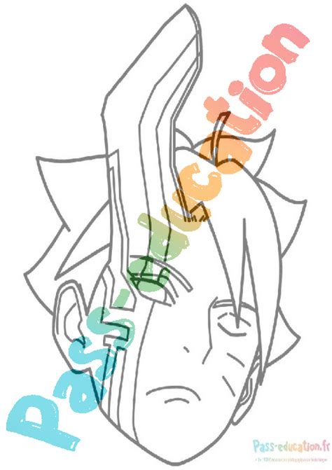 Coloriage Gratuit Fiches Boruto Pdf Imprimer