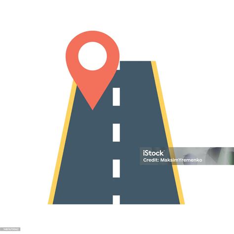 여행 목적지 개념입니다 핀이 있는 고속도로 로드맵 자동차 도로 방향 Gps 경로 핀 도로 여행 내비게이션 개념에 대한 스톡 벡터 아트 및 기타 이미지 Istock