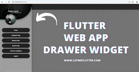 Flutter Web Template — Web Drawer Flutter Widget By Zeeshan Ali Medium
