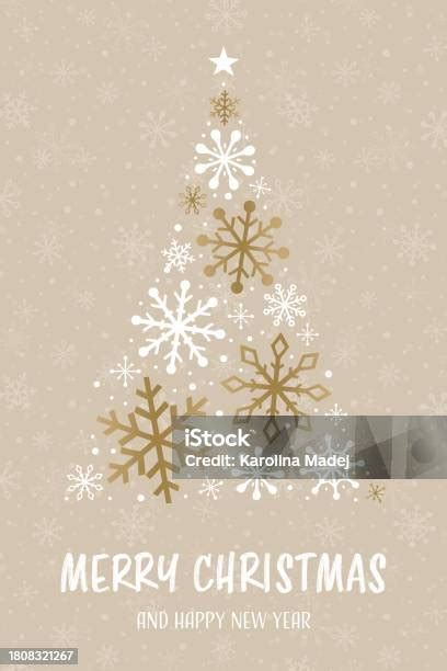 눈송이로 만든 광택 있는 크리스마스 트리입니다 인사말 카드의 개념입니다 벡터 일러스트 레이 션 크리스마스에 대한 스톡 벡터 아트 및 기타 이미지 Istock