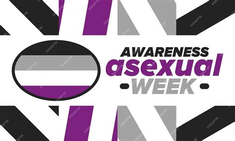 Premium Vector Asexual Awareness Week Asexual Color Flag Education