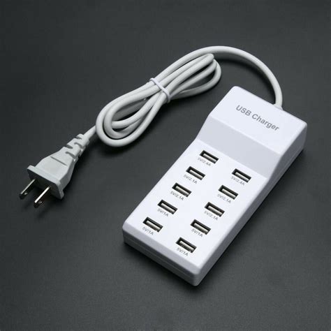 Port Fast Usb Charging Power Strip Adapter Wall Travel Desktop Charger Hub Us Eu Plug For