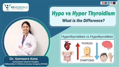 Thyroid Disorders Hypo And Hyper Thyroidism Differences In Telugu Dr Sameera V9 Hospitals