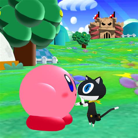 Kirby Hugging Morgana By Megacrystalswiftail On Deviantart