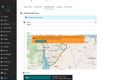 Alertwise Base Settings — Climweb Documentation 102 Documentation