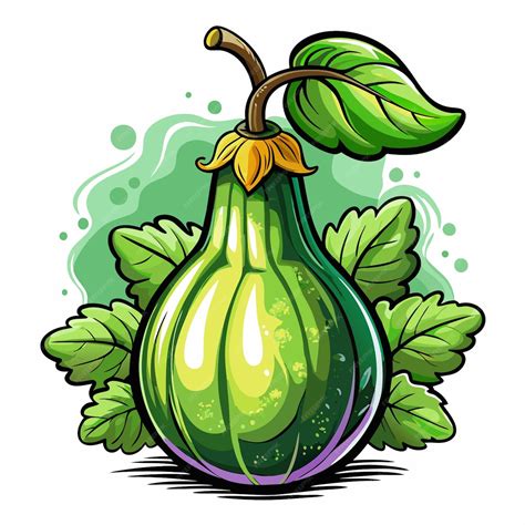 Bottle Gourd Vector Design Premium Ai Generated Vector