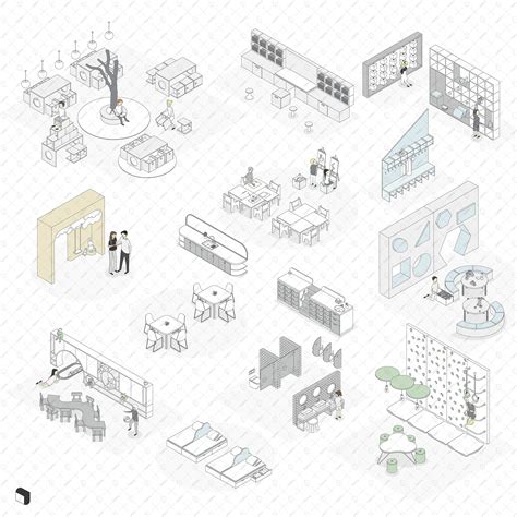 Axonometric Kindergarten Toffu Co