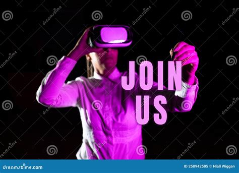 Sign Displaying Join Us Business Approach Register In Community Team Or Blog Sign Up At Social