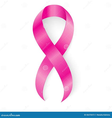 Pink Support Ribbon Stock Vector Illustration Of Object 46470473