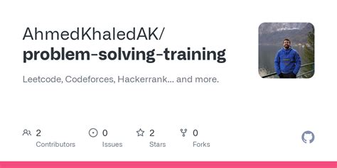 Github Ahmedkhaledak Problem Solving Training Leetcode Codeforces