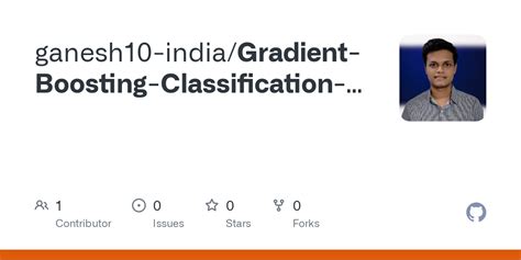 Github Ganesh10 India Gradient Boosting Classification Algorithm