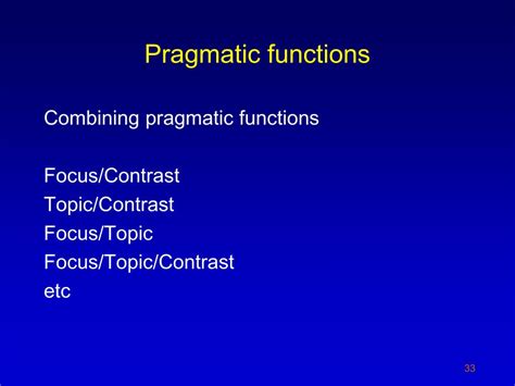 Ppt Informational Articulations In Functional Discourse Grammar Powerpoint Presentation Id