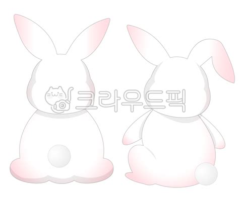 토끼뒷모습 뒷모습 토끼일러스트 귀여운캐릭터 토끼인형 사진 이미지 일러스트 캘리그라피 솔솔 Solsol작가