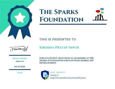 Krishna Pratap Singh On Linkedin Appdevelopment Internship Thesparksfoundation
