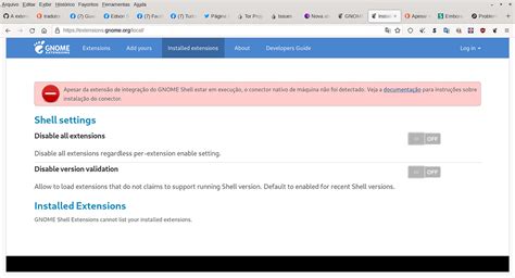 The Gnome Shell Extensions And The Gnome Shell Extension Flatpak Are