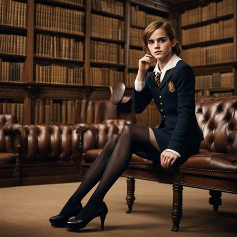 Emma Watson Tight Hogwarts Uniform Thigh High Soc By Nimpl On Deviantart
