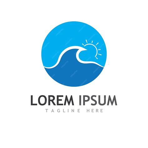 물결 아이콘 벡터 프리미엄 벡터